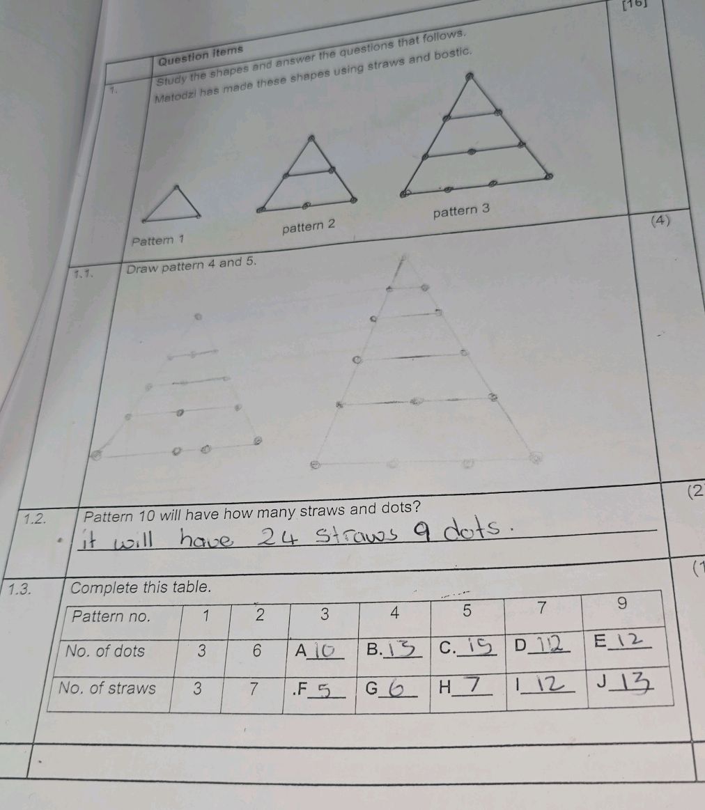 Study the shapes and answer the questions | StudyX