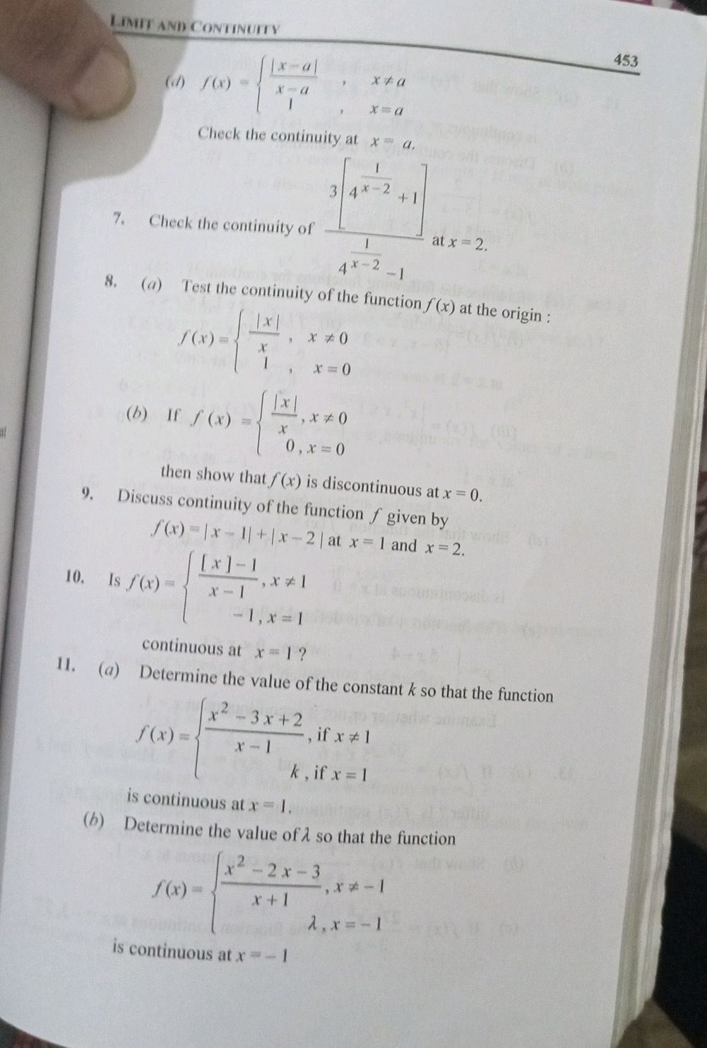 (d) Check the continuity at \(x = a\). 7. | StudyX