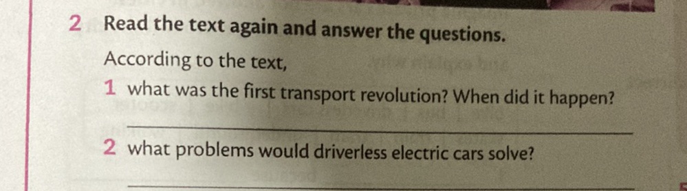 2 Read the text again and answer the | StudyX