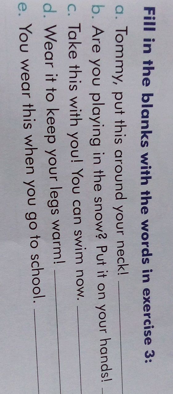 Fill in the blanks with the words in | StudyX