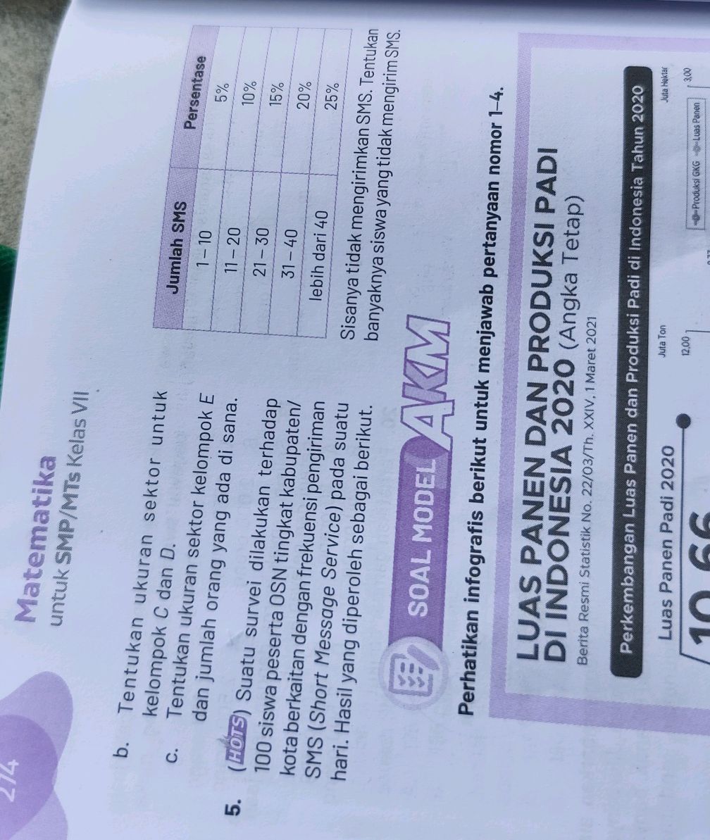 5. (HOTS) Suatu survei dilakukan terhadap | StudyX