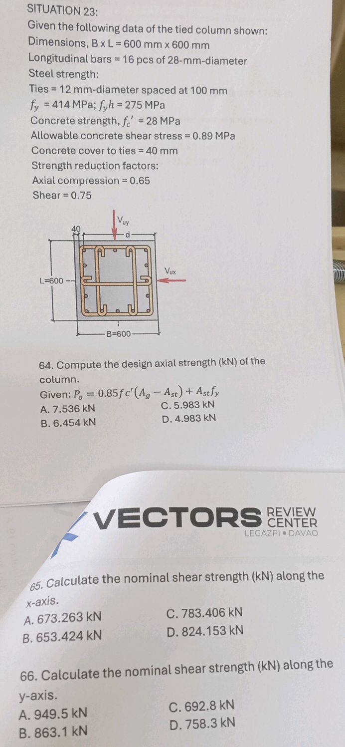 SITUATION 23: Given the following data of | StudyX