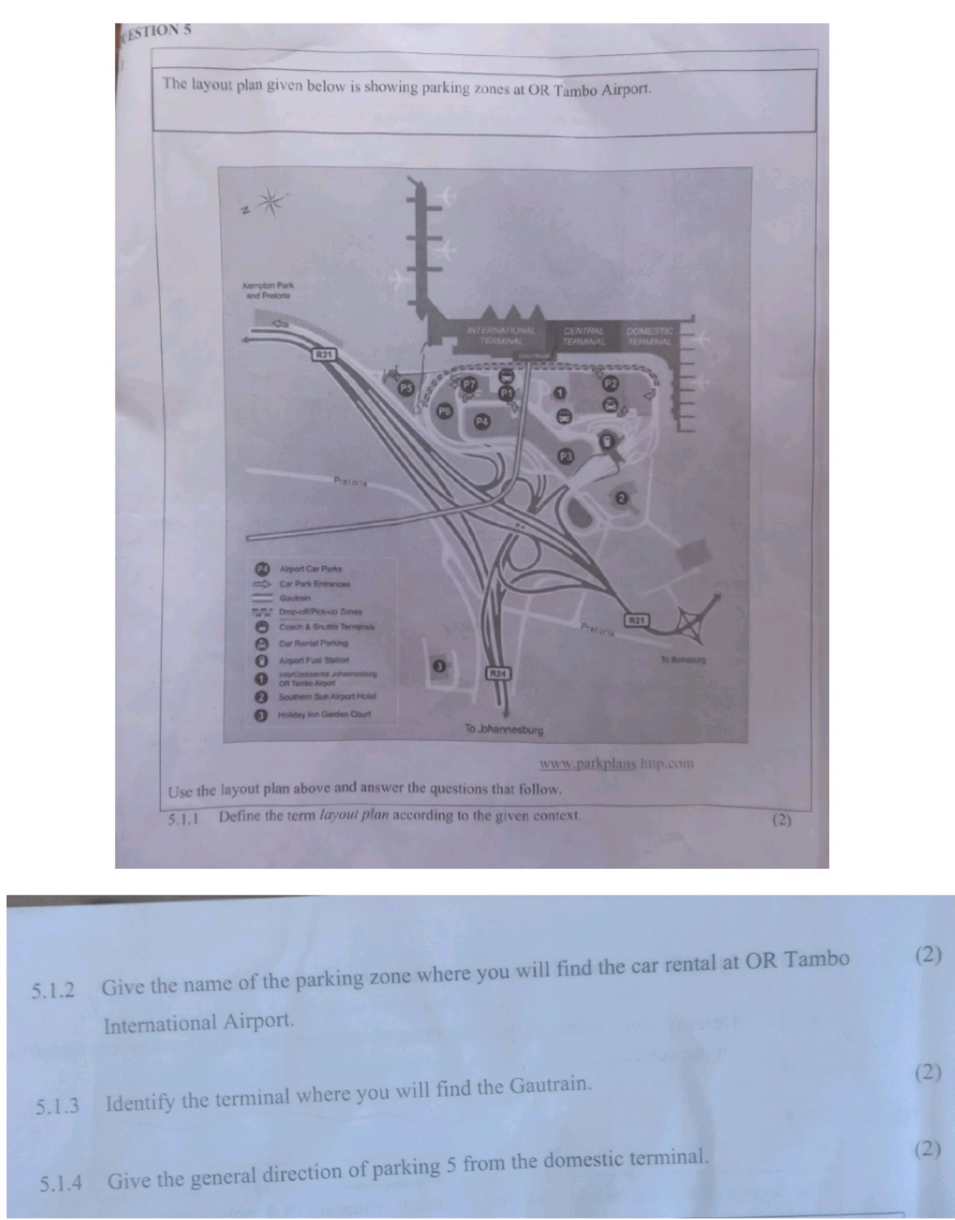 Use the layout plan above and answer the | StudyX