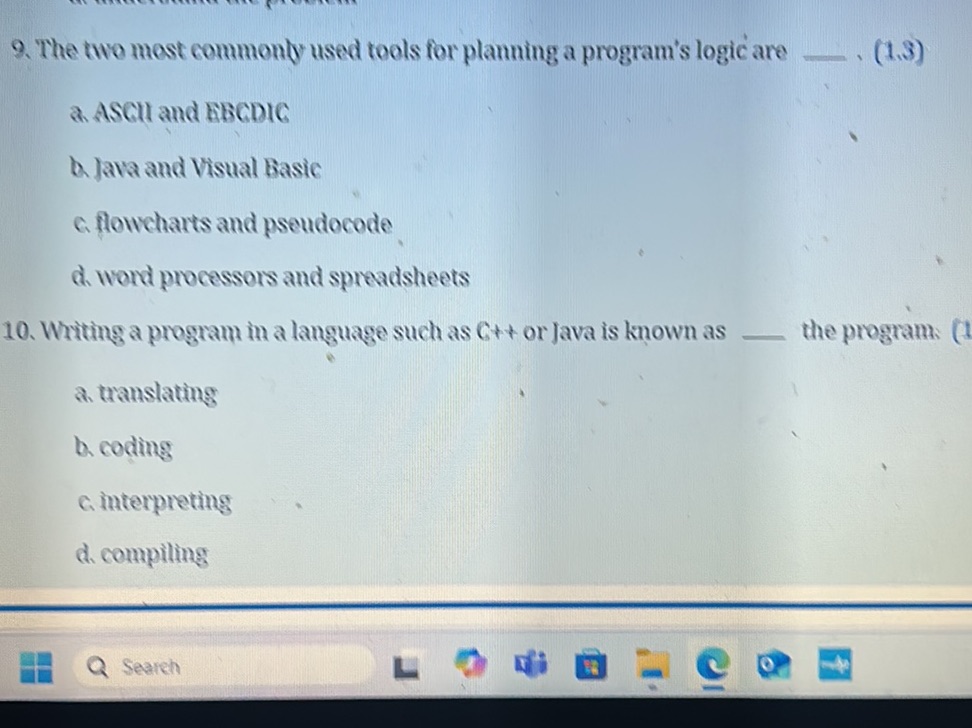 9. The two most commonly used tools for | StudyX