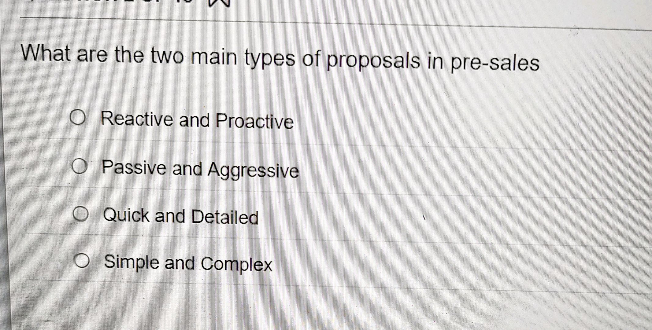 What are the two main types of proposals in | StudyX