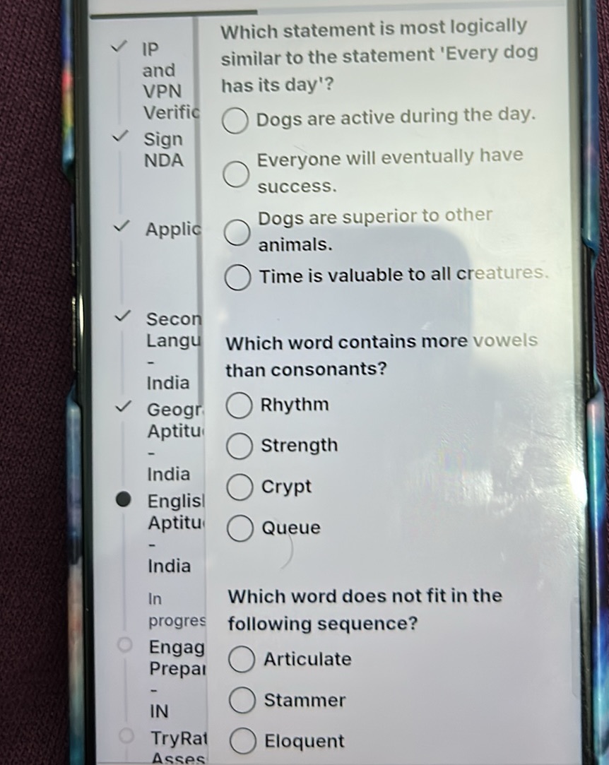 Which statement is most logically similar to | StudyX