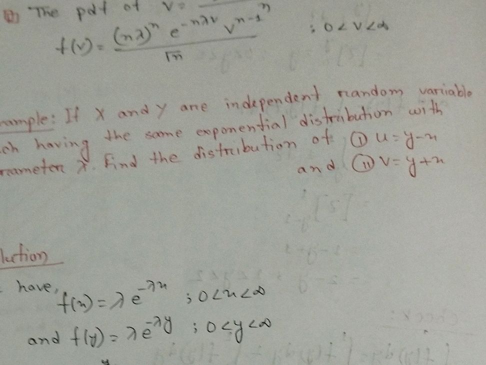 Example: If X and y are independent random | StudyX