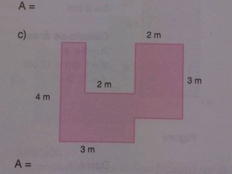 A = c) The image shows a composite shape. | StudyX