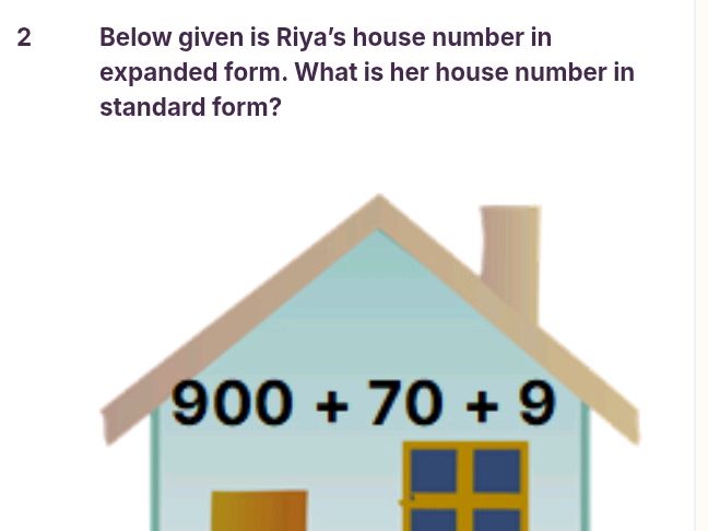 Below given is Riya's house number in | StudyX