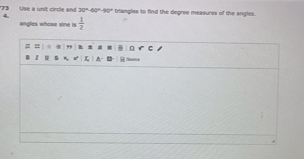 Use a unit circle and 30°-60°-90° triangles | StudyX