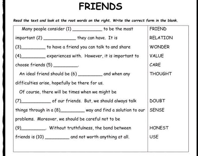 Read the text and look at the root words on | StudyX