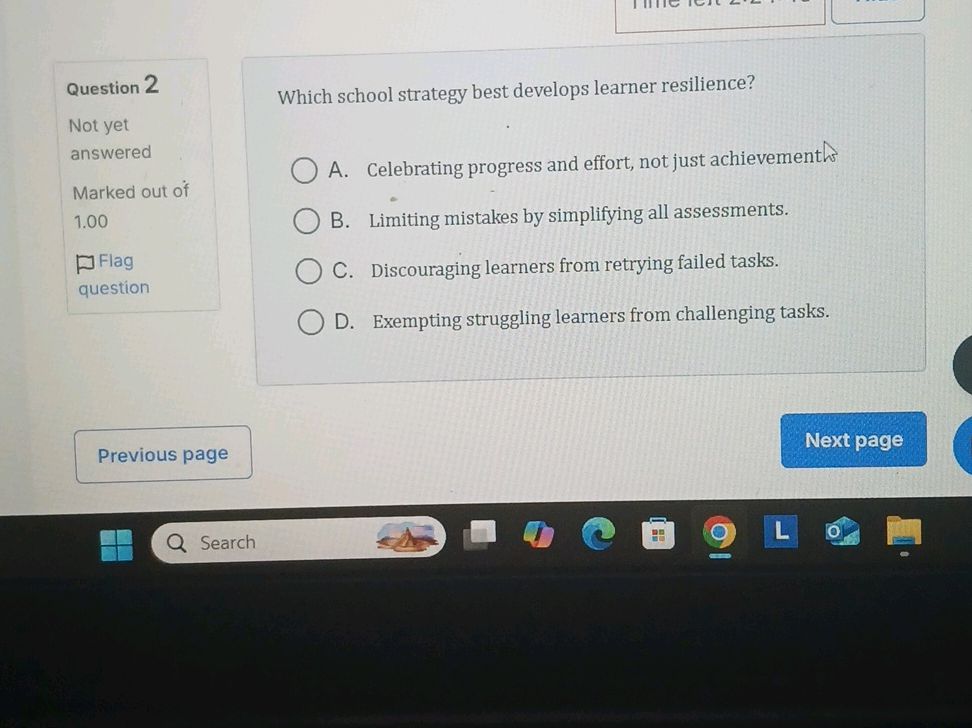 Which school strategy best develops learner | StudyX