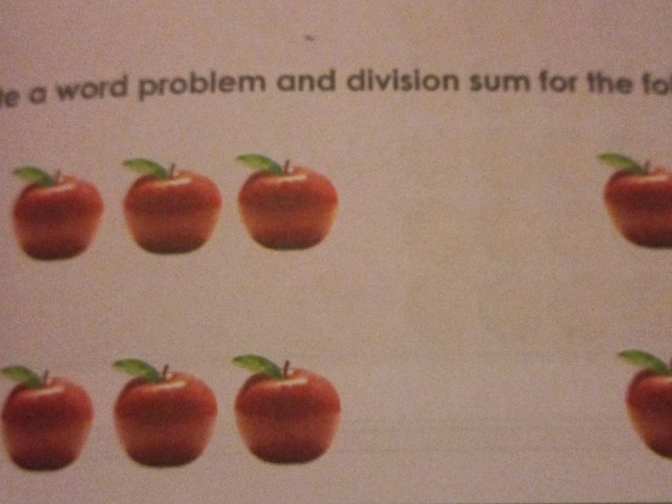 Create a word problem and division sum for | StudyX