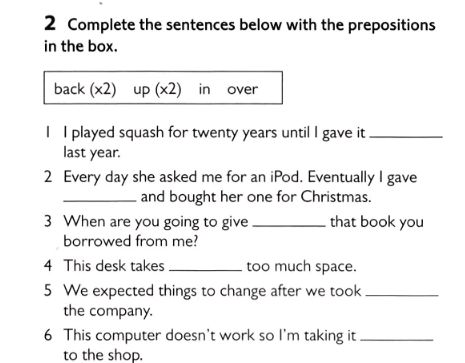 2 Complete the sentences below with the | StudyX