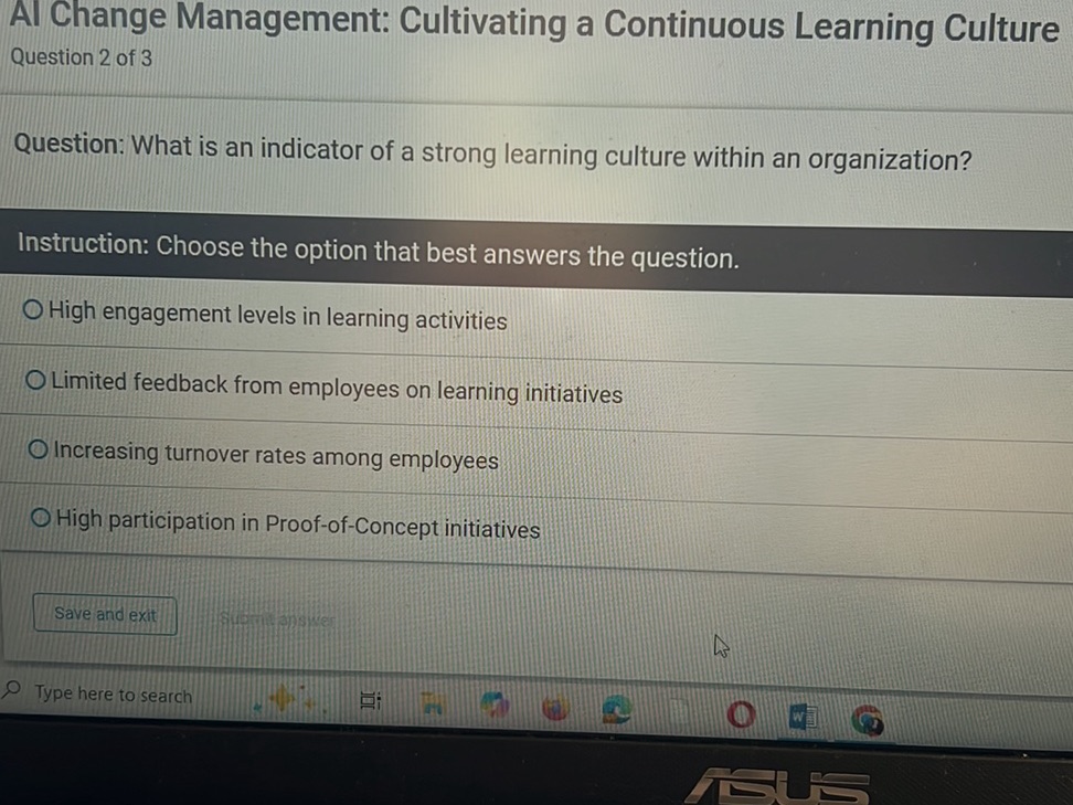 Question: What is an indicator of a strong | StudyX