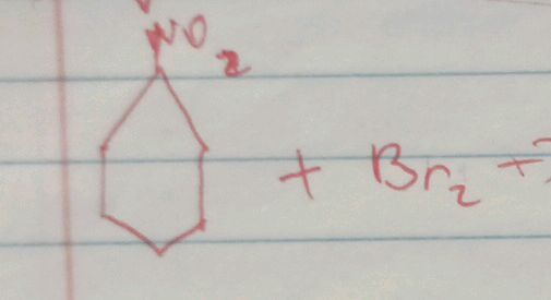 $ {NO}_2$ attached to a benzene ring + $ | StudyX