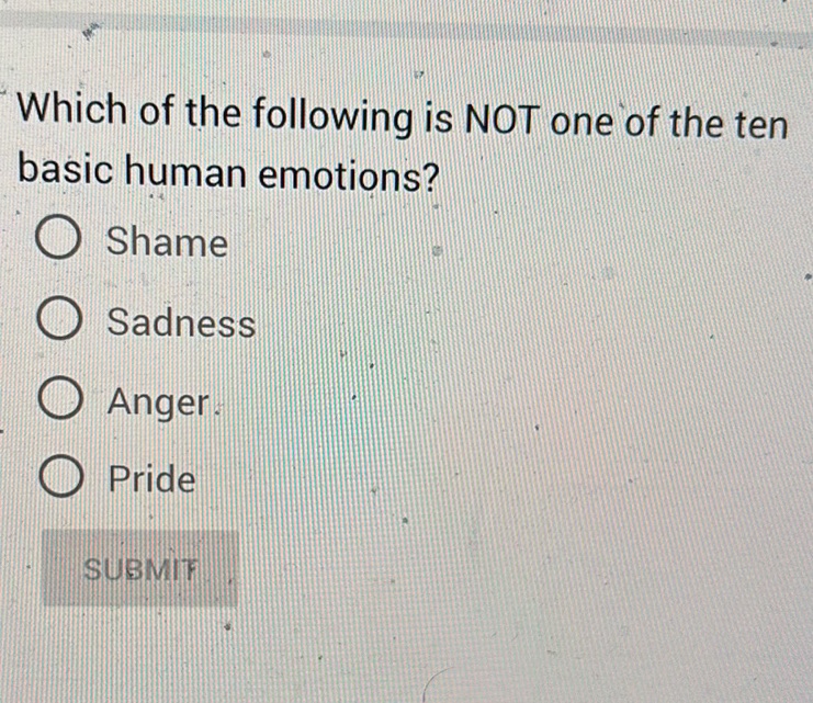 Which of the following is NOT one of the ten | StudyX