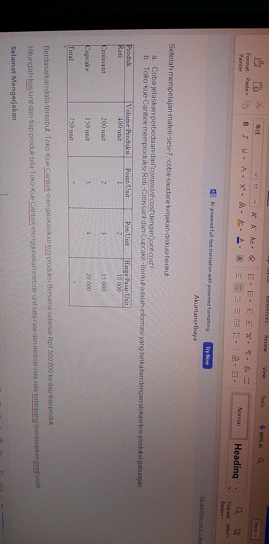 Setelah mempelajari materi sesi 7, coba | StudyX