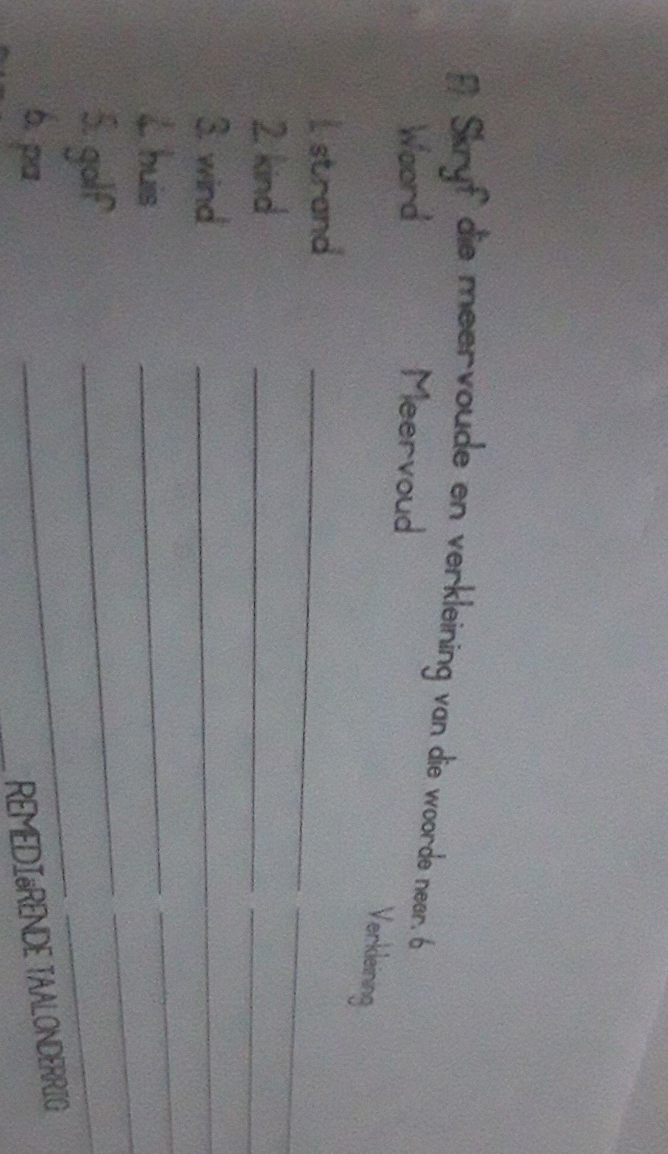 F) Skryf die meervoude en verkleining van | StudyX