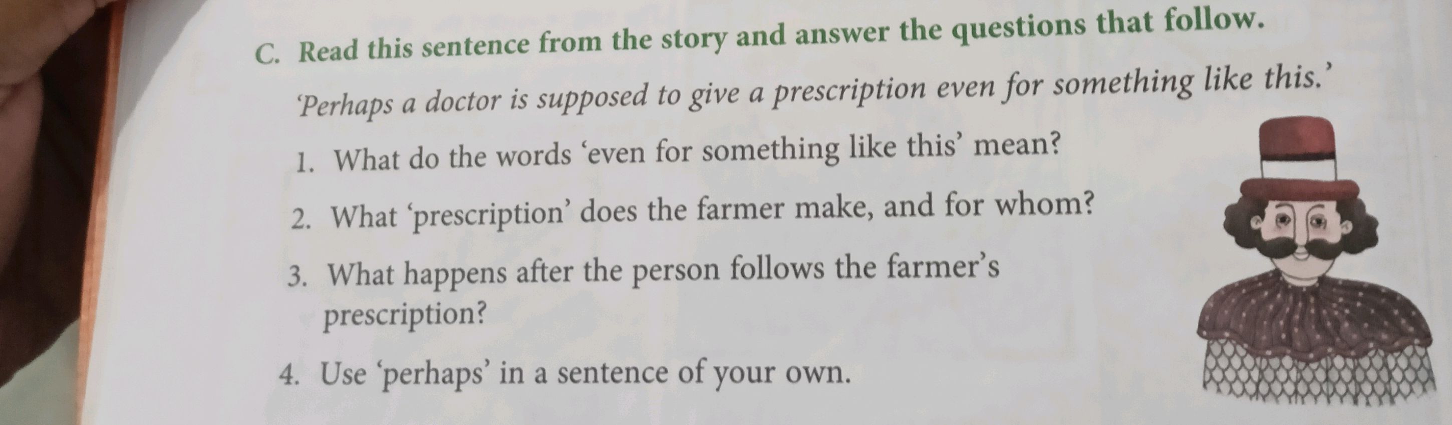 C. Read this sentence from the story and | StudyX