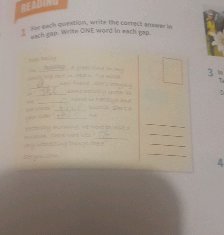 1 For each question, write the correct | StudyX