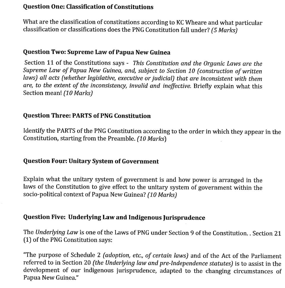 Question One: Classification of | StudyX