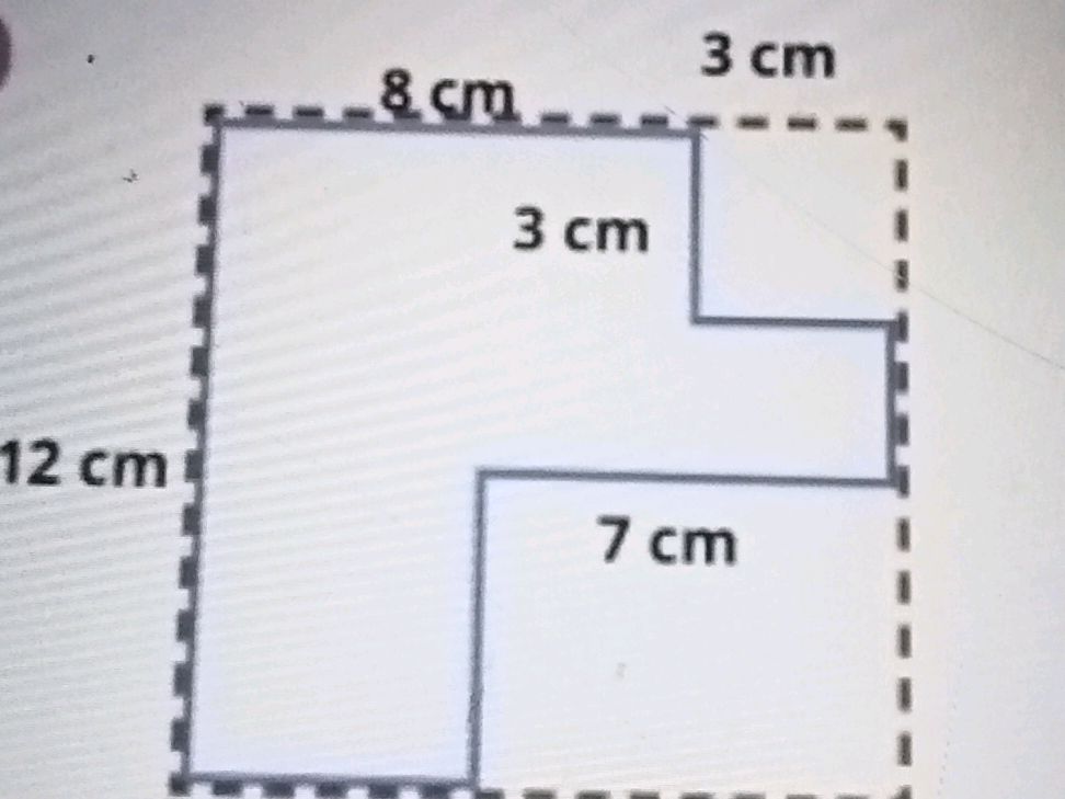The image shows a shape with the following | StudyX