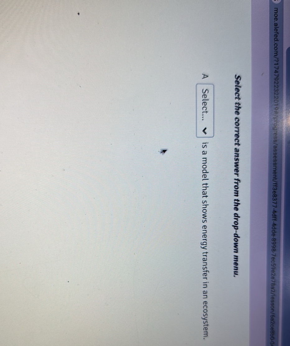 Select the correct answer from the drop-down | StudyX