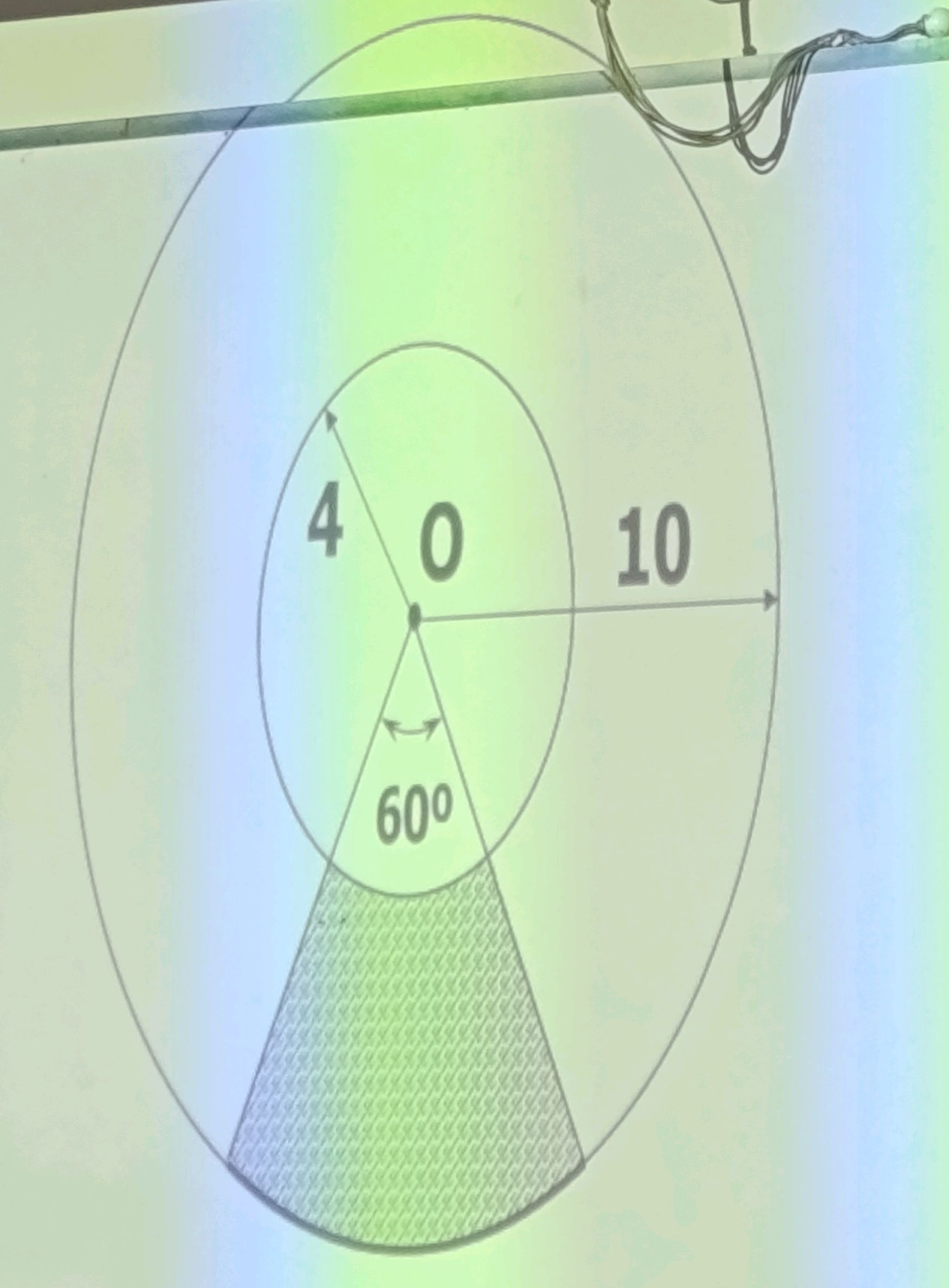 The image shows a diagram of two concentric | StudyX