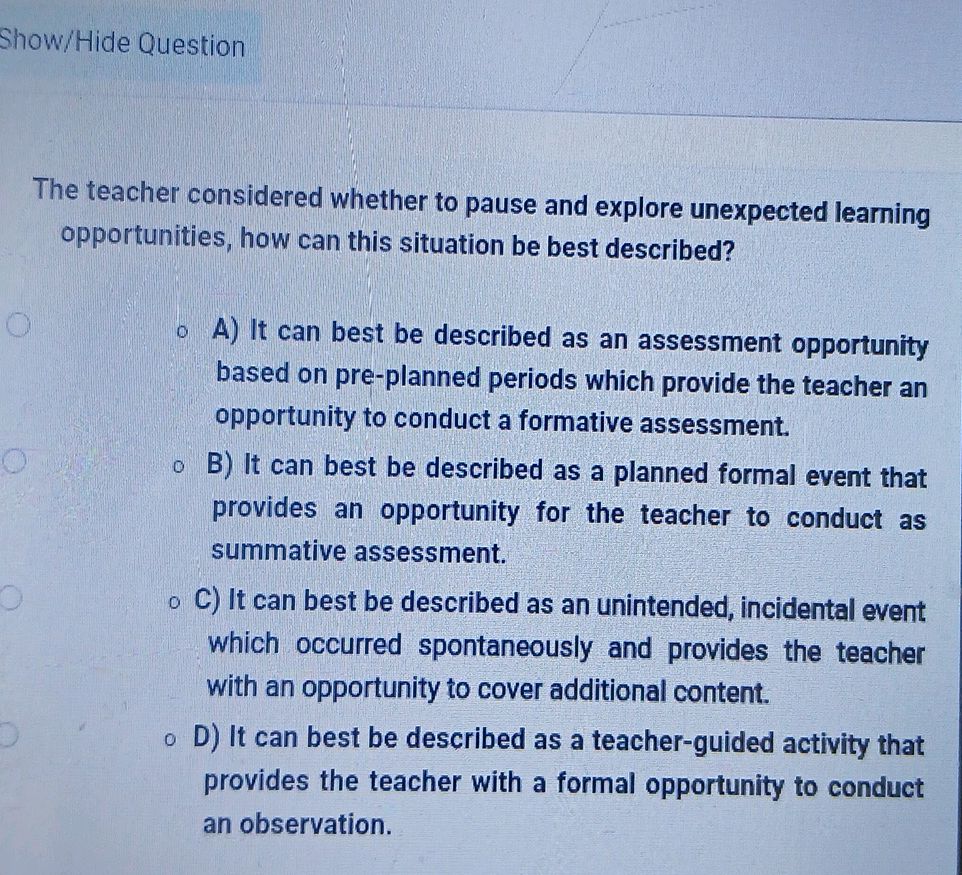 The teacher considered whether to pause and | StudyX