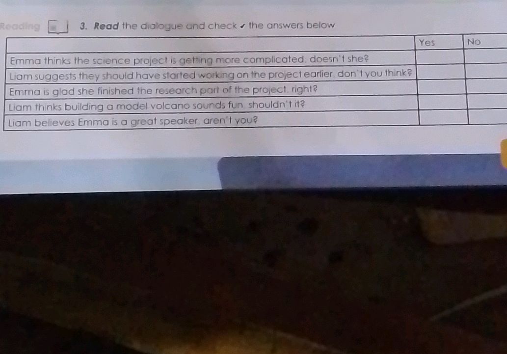 3. Read the dialogue and check the answers | StudyX