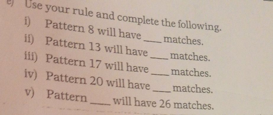 Use your rule and complete the following. i) | StudyX