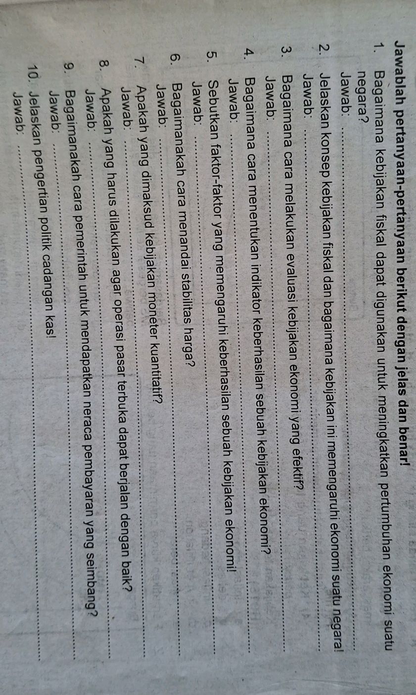 1. Bagaimana kebijakan fiskal dapat | StudyX