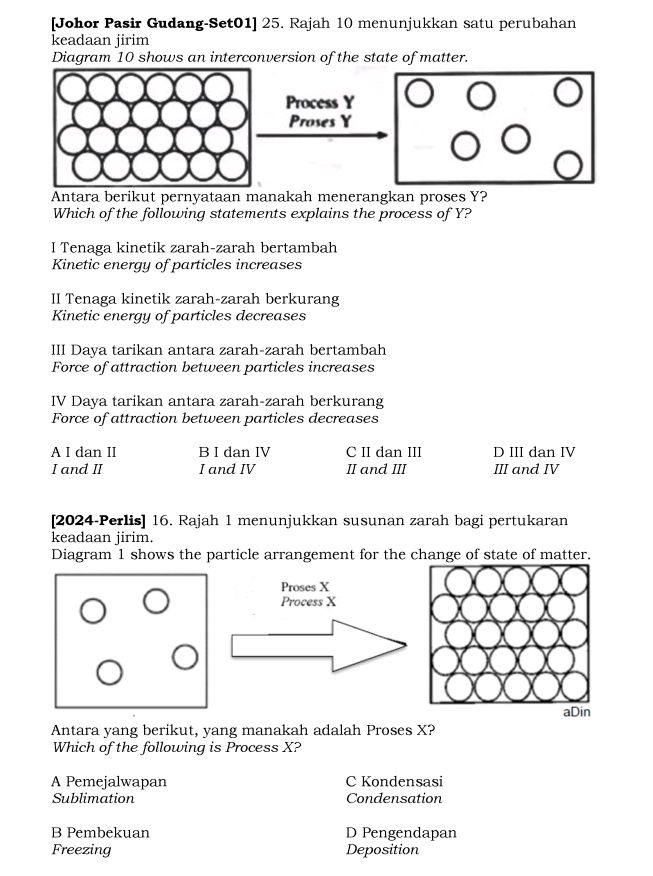 25. Rajah 10 menunjukkan satu perubahan | StudyX