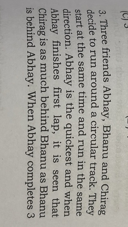 3. Three friends Abhay, Bhanu and Chirag | StudyX