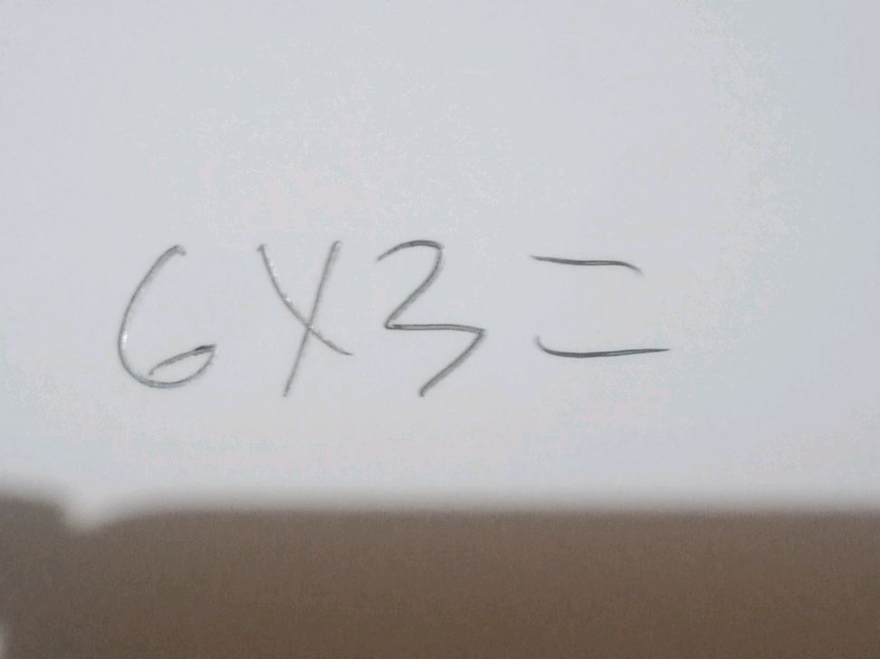 Multiplication problem: 6 times 3 | StudyX