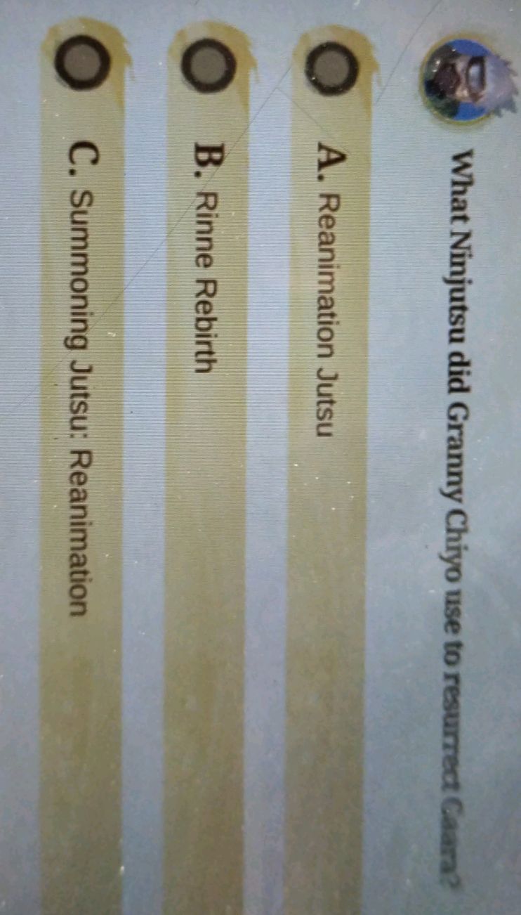 What Ninjutsu did Granny Chiyo use to | StudyX