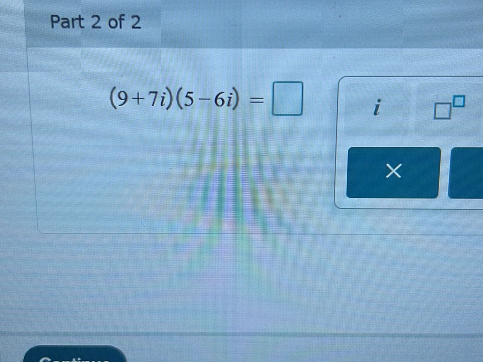 Complex Number Multiplication: (9+7i)(5-6i)