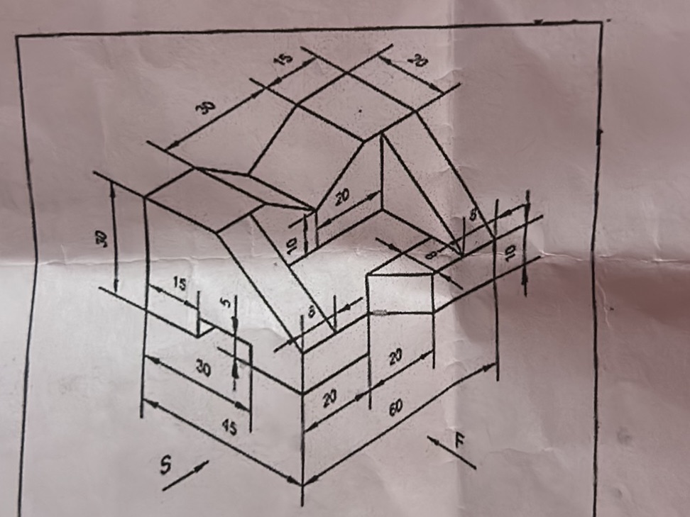The image is a 3D drawing with dimensions | StudyX