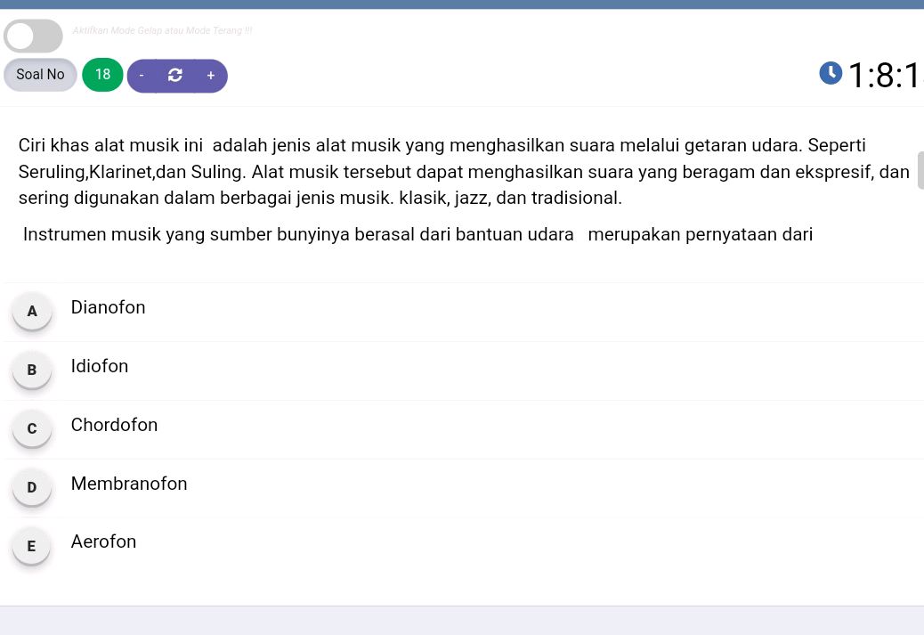 Ciri khas alat musik ini adalah jenis alat | StudyX
