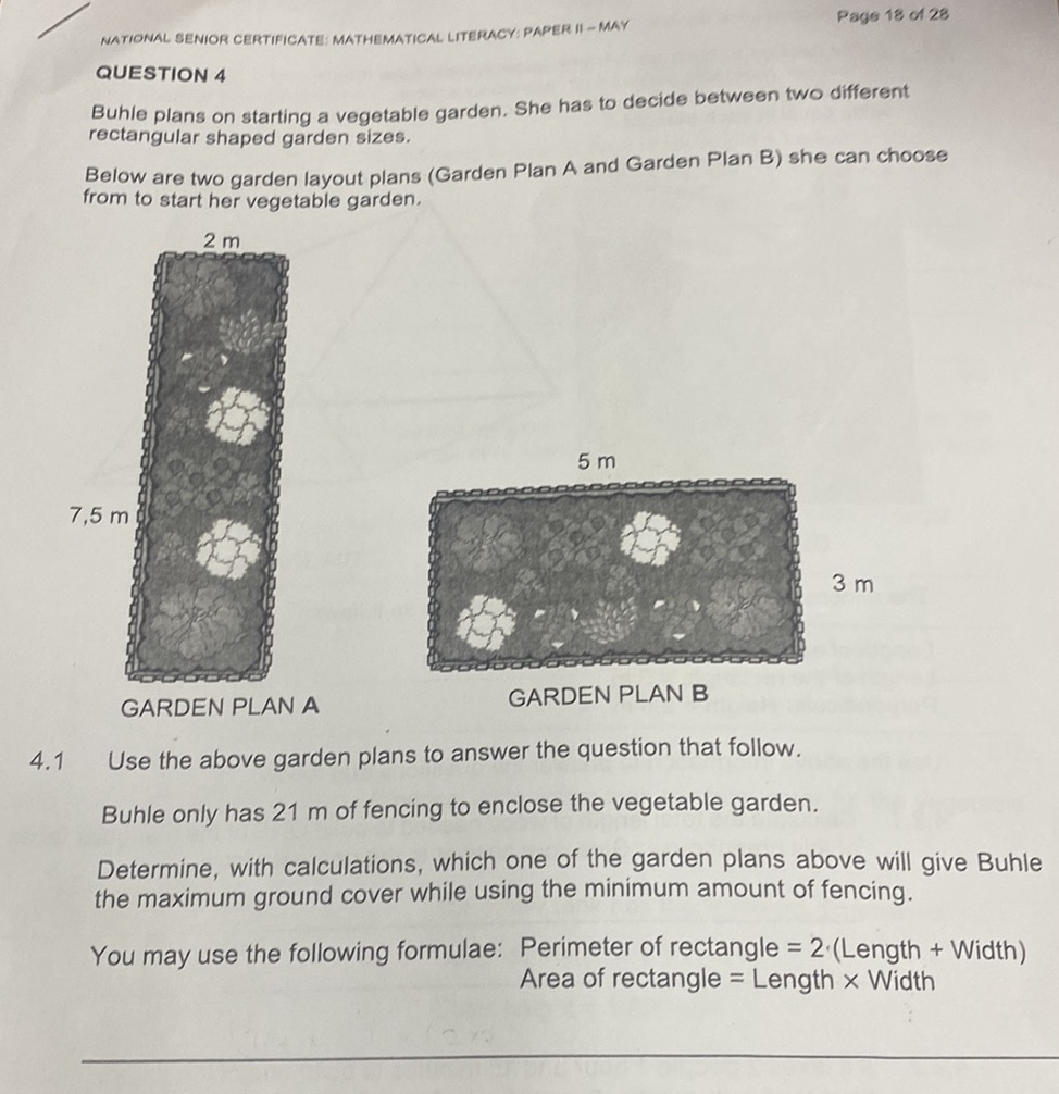 Buhle plans on starting a vegetable garden. | StudyX