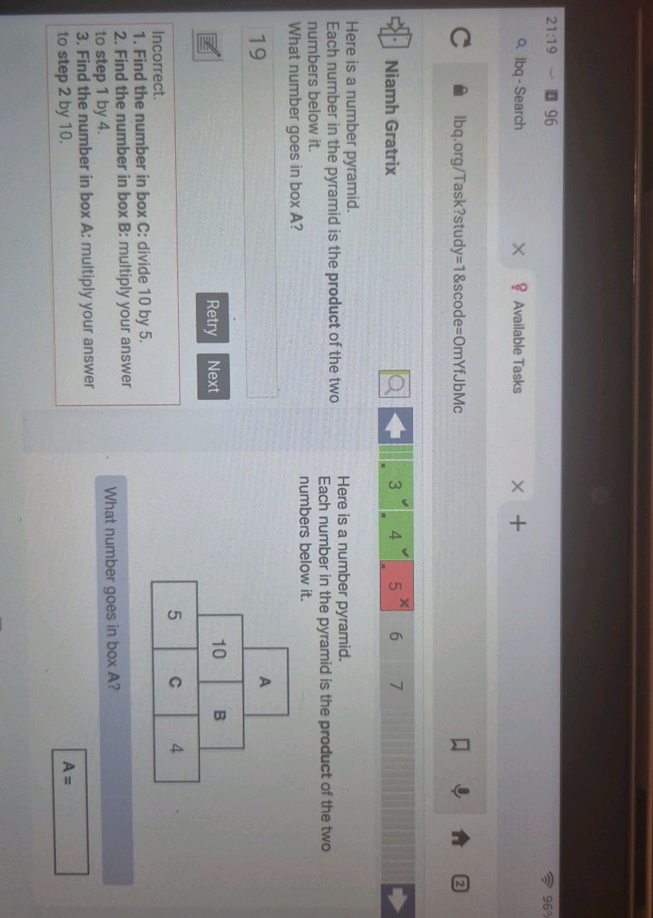 Here is a number pyramid. Each number in the | StudyX