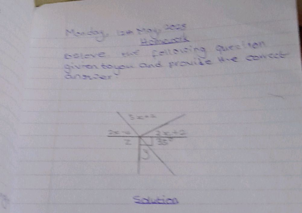 Solve the following question given to you | StudyX