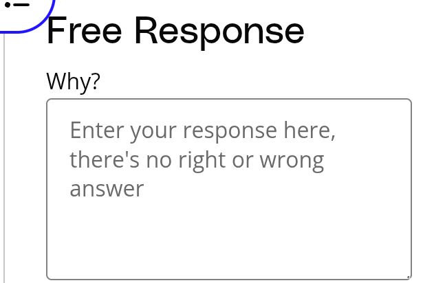 Why? Enter your response here, there's no | StudyX