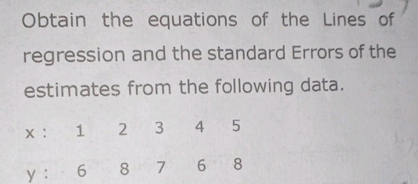 Obtain the equations of the Lines of | StudyX