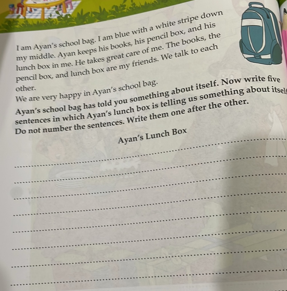 Ayan's school bag has told you something | StudyX