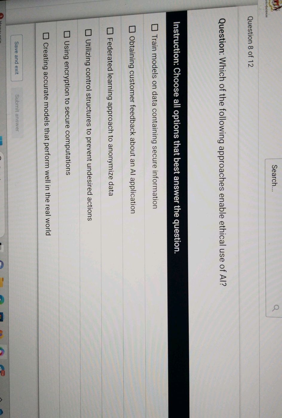 Question: Which of the following approaches | StudyX