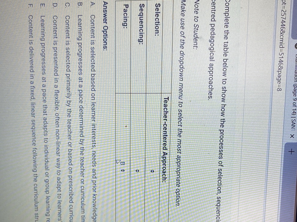 Complete the table below to show how the | StudyX