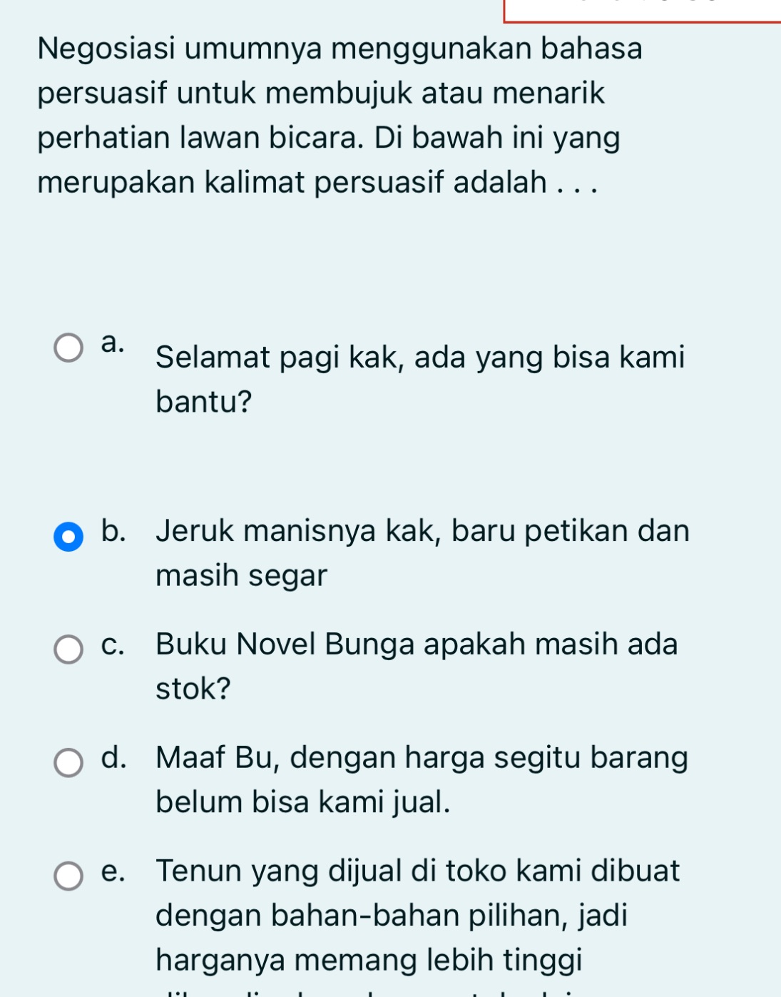 Negosiasi umumnya menggunakan bahasa | StudyX