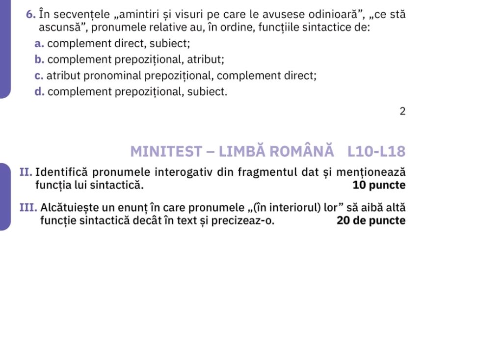 6. În secvențele „amintiri și visuri pe care | StudyX